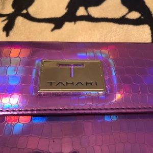 Tahari | Bags | Nwt Purple Holographic Tahari Trifold Wallet | Poshmark